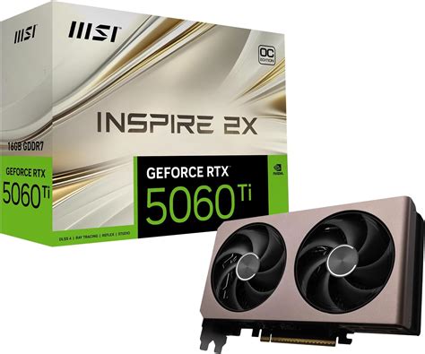 Msi Geforce Rtx 5060 8g Shadow 2x Oc Graphics Card 8gb Gddr7 28gbps
