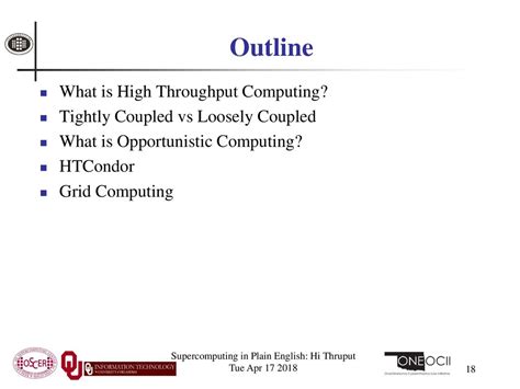 Supercomputing In Plain English High Throughput Computing Ppt Download