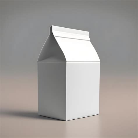 Caja De Leche Sin Embalaje Foto Premium