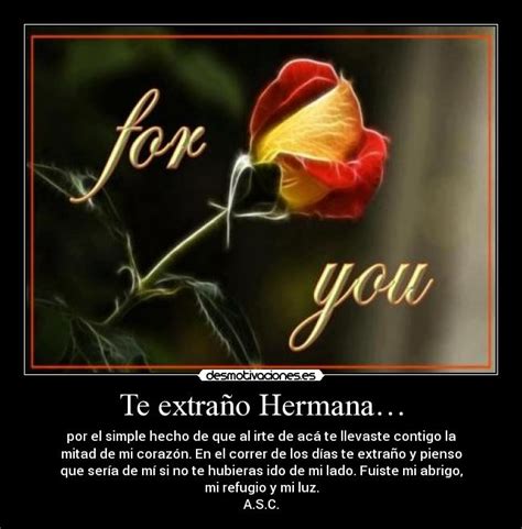Te Extraño Hermana… Desmotivaciones