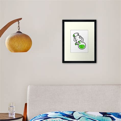 Mickey Mouse Bong Design Framed Art Print For Sale By Gammaray Redbubble