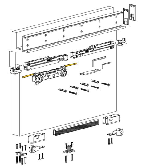 Schiebetür Mit Einziehbarer Schiene Und Amortisiertem Anschlag Fluid Magic2 Bis 1800 Mm Terno