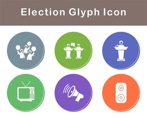 Election Vector Icon Set 21505491 Vector Art At Vecteezy