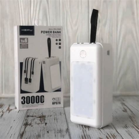 Купить Power bank HEPU HP976 30000mAh Повербанк с набором зарядных