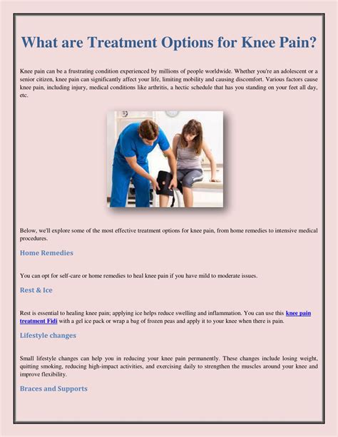 Ppt What Are Treatment Options For Knee Pain Powerpoint Presentation