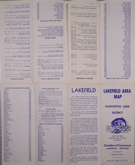 Lakefield Map Maryboro Lodge Museum Kawartha Virtual Museum