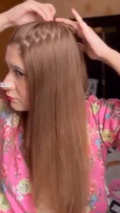 Zigzag Hairstyle Hack Try 🥰viral Reels Trending Ytshorts Youtube