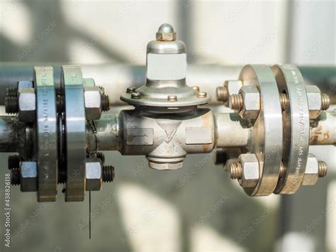 Pressure Regulator For Control Pressure In Water Line At Power Plant Stock Photo Adobe Stock