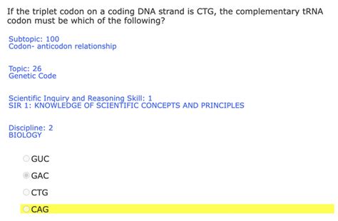 Is This Correct I Thought Coding Strand Was The Contemplate Strand The Strand That Resembles