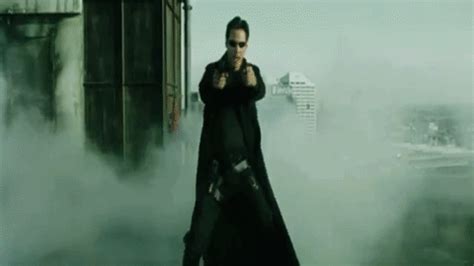 Matrix Neo Dodging Bullets 