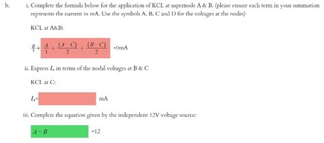 solved at which single nodes can kcl be applied a nodes