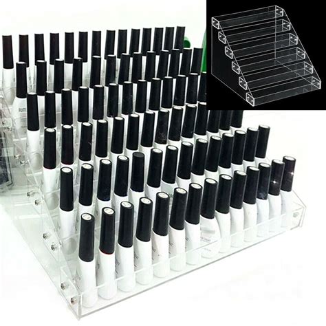 6 Tier Clear Acrylic Rack Perfume Makeup Ladder Display Stand Risers