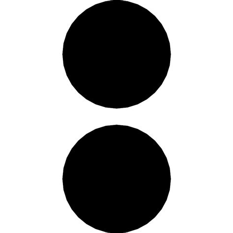 Two Vertical Dots Vector SVG Icon SVG Repo