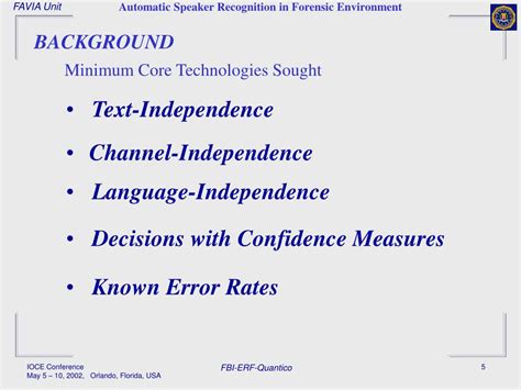 Ppt Automatic Speaker Recognition In Forensic Environment Powerpoint