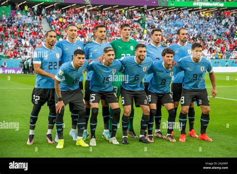 The Uruguayan National Football Team Poses For A Photo During The Fifa