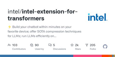 Intel Extension For Transformersintelextensionfortransformers