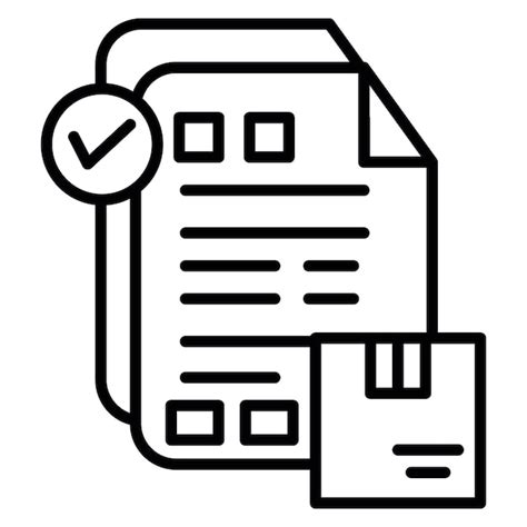 Premium Vector Package Documents Vector Illustration Style