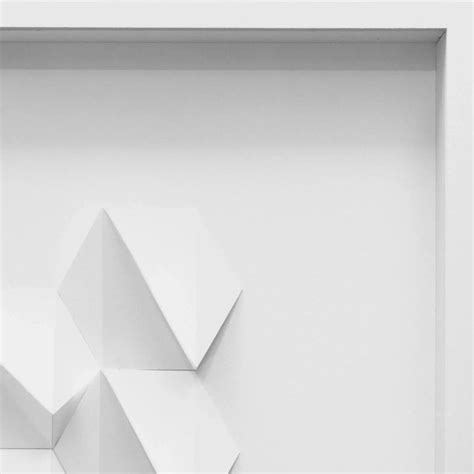 Untitled 17 3d Hand Folded Abstract Monochrome Paper Original Artwork