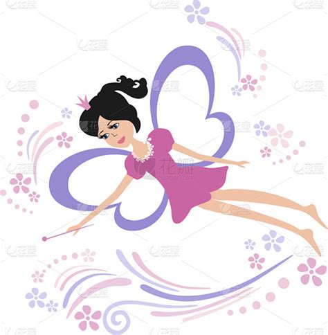 魔杖仙女服可爱的飘然公主女人自然美棍小的飞
