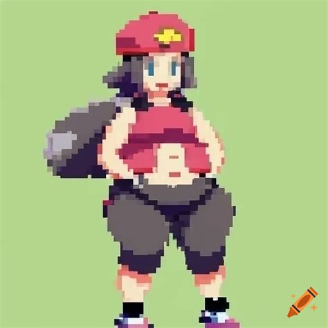 Pixel Art Anime Of A Female Pokemon Trainer On Craiyon
