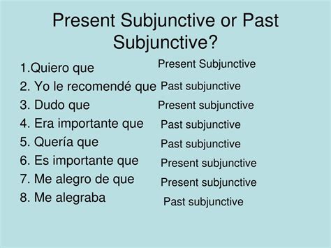 Ppt The Subjunctive Powerpoint Presentation Free Download Id3501771