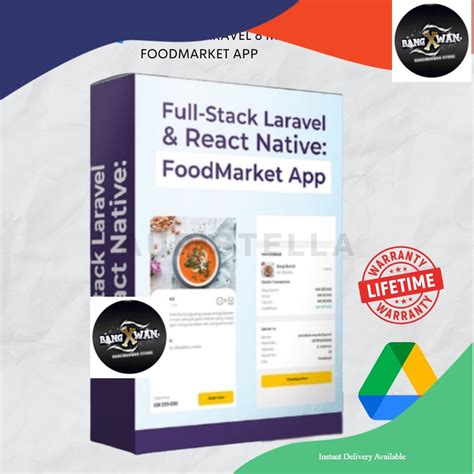Jual COMPLETE REACT NATIVE LARAVEL Studi Kasus Foodmart Shopee
