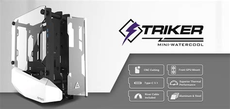 Antec Striker Open Frame Mini Itx Aluminium And Steel Case Pci E Riser