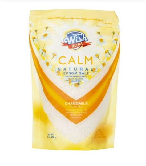 2 Pack Wish Ultra Calm Natural Epsom Salt Chamomile Scented