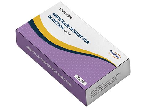 Antibiotic Medicine Ampicillin Sodium For Injection 1g 7ml With Gmp