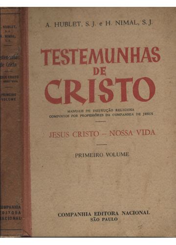 Sebo Do Messias Livro Testemunhas De Cristo Jesus Cristo Nosso
