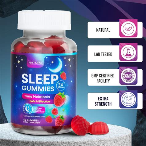 Gomitas para dormir de melatonina de mg de disolución rápida te ayudan a conciliar el sueño