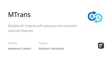 Mtrans Crowdin Marketplace