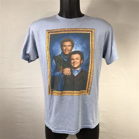 2012 Step Brothers Movie Portrait Photo Blue Tshirt Gem