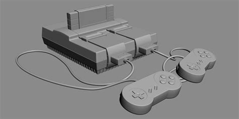 Super Nintendo Snes Model Turbosquid 1271420