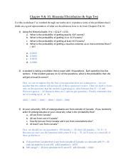 Binomial Distribution Sign Test Practice Problems Course Hero