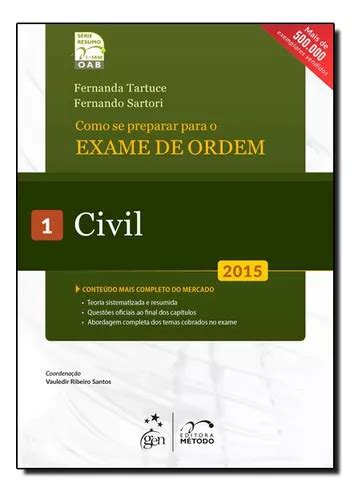Como Se Preparar Para O Exame De Ordem Vol 1 Civil De Fernanda