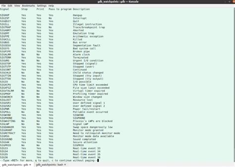 Signals And Gdb