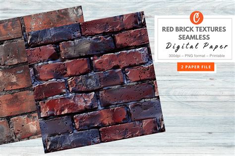 Red Brick Texture Seamless Digital Paper Graphic By Allisonsuns