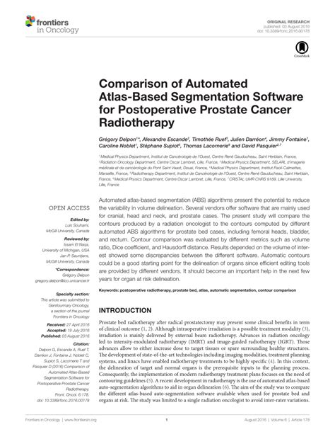 pdf comparison of automated atlas based segmentation software for