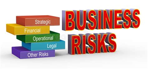 Illustration Of Business Risks Management Stock Illustration