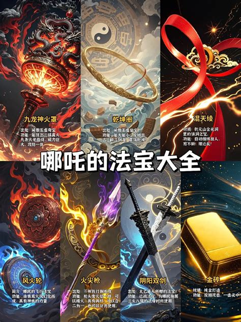 【神话传说】哪吒法宝大揭秘。你们知道吗？中国神话中的超级英雄 抖音