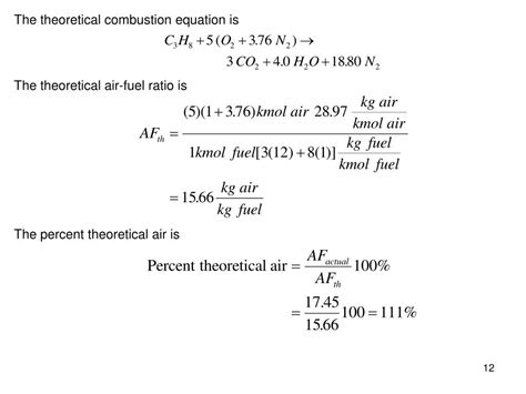 Ppt The Combustion Process Is A Chemical Reaction Whereby Fuel Is
