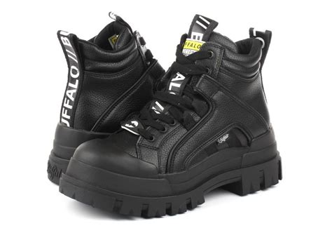 Buffalo Magasszárú Sneaker Aspha Mid 1622033 Blk Office Shoes