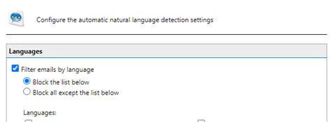Blocking Messages Written In A Particular Language Gfi Mailessentials