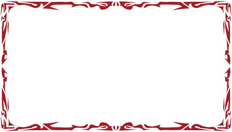 Abstract Illustration Background With Red Tribal Border 21095521 Png