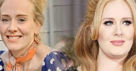 Adele Em Transformação Surpreendente O Antes E Depois Da Maquilhagem
