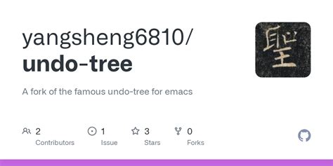 Github Yangsheng6810undo Tree A Fork Of The Famous Undo Tree For Emacs