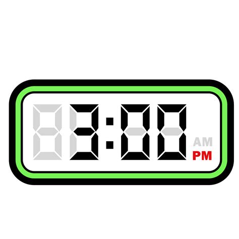 Digital Clock Time At 3 00 Pm Digital Clock 12 Hour Format 32048621 Png