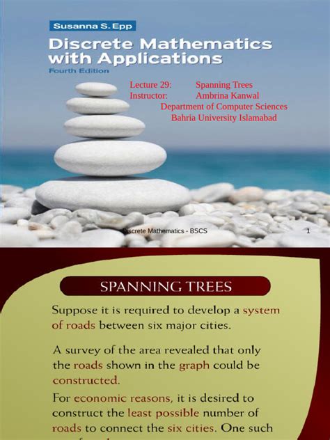 Lecture 29 Spanning Trees Pdf Mathematics Discrete Mathematics