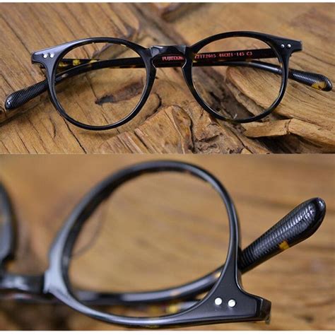Hand Made Vintage Tortoise Eyeglasses Frames Oval Grandado